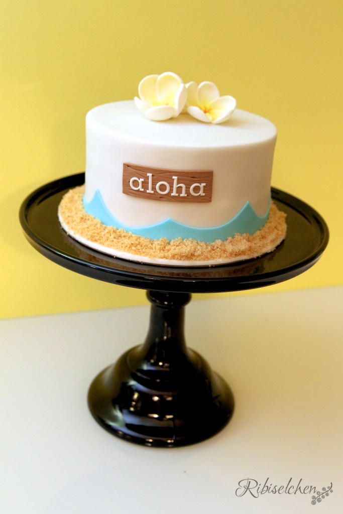 Hula Party mit Hawaii - Torte, - Cookies und - Deko