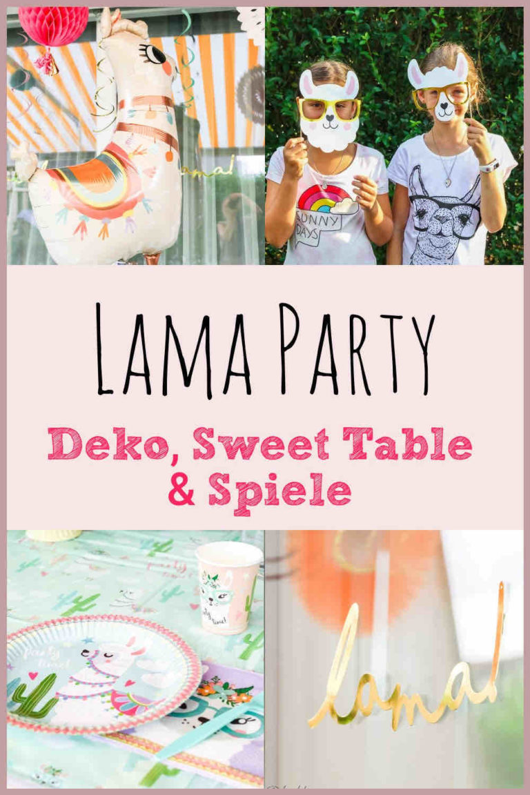 Lama Party bzw. Alpaka Party zum Kindergeburtstag - Ribiselchen